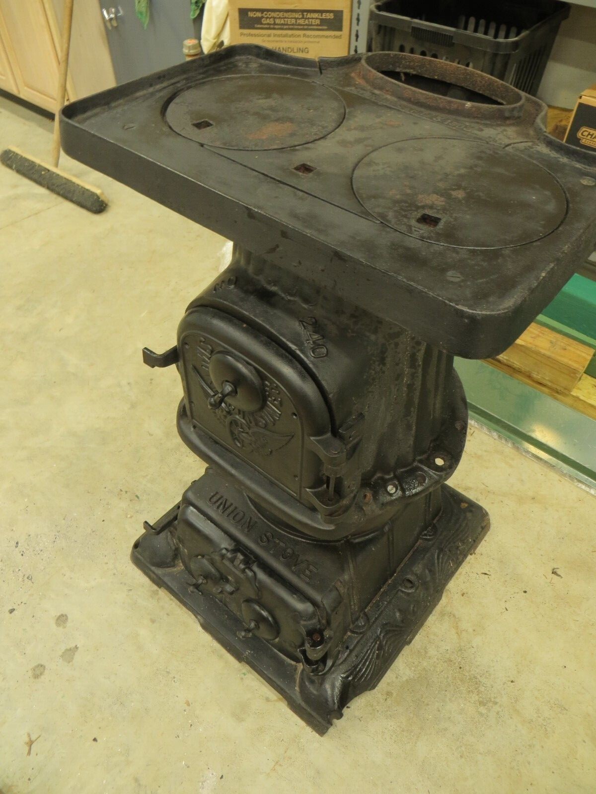 Antique CABOOSE Stove Union Stove "Smoke Consumer" from SCL 01017 | eBay