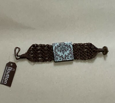 One Button Jewellery Bracelet Code B1524BR | eBay UK