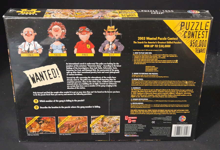 Heye Puzzle Wanted Puzzle Contest 1000pcs Gemstone Gang New Sealed | eBay