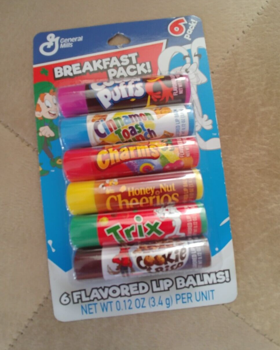 New Taste Beauty Lot 6Pack General Mills Cereal Flavor Lip Balms Gloss ...