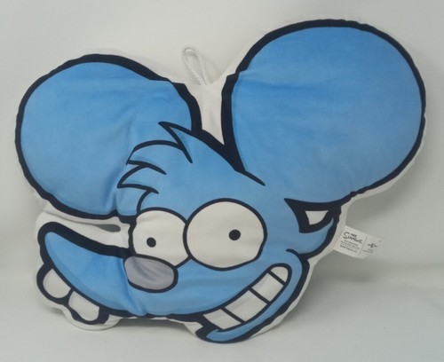 The Simpsons Cartoon Itchy & Scratchy Show Blue Mouse Stuffed Plush ...