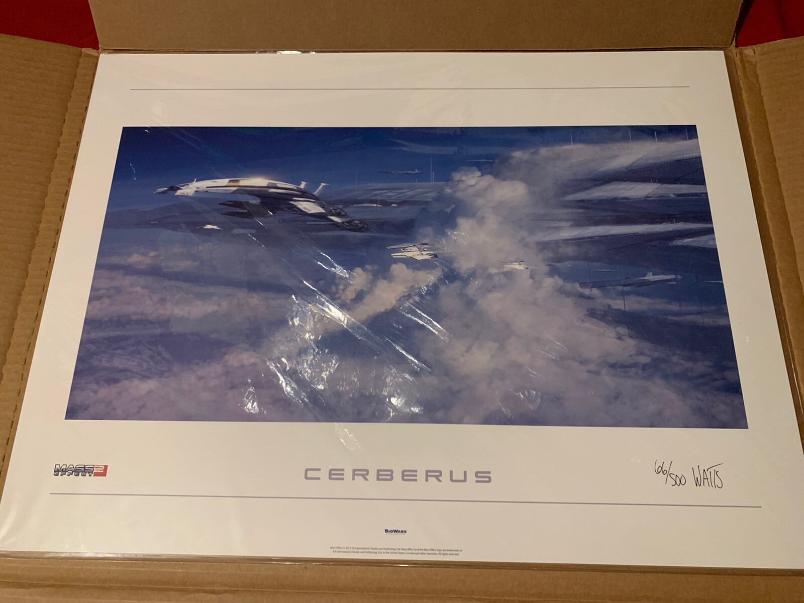 Mass Effect 2 CERBERUS Official Bioware Lithograph Art Print SIGNED #66 ...