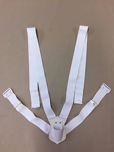 Parade Color Guard Carrying Belt Sling 2" White Web Leather Adjustable ...