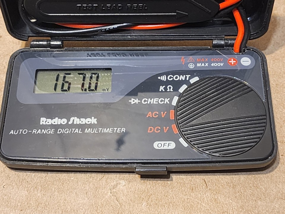 Vtg Radio Shack 22-179A Pocket LCD Digital Multimeter Electronic Test ...