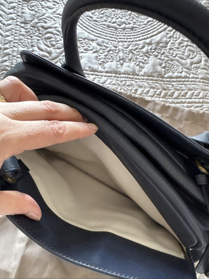 Radley Handbag Leather Navy Dark Blue Medium Bag | eBay UK