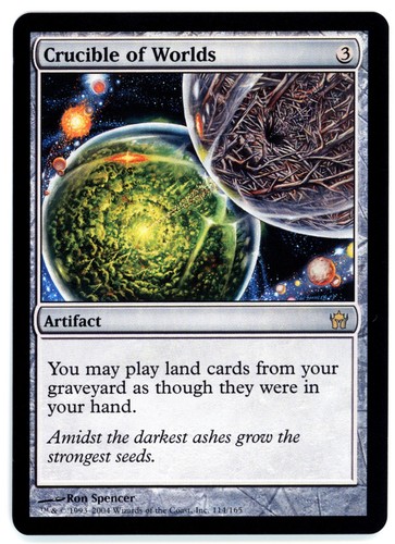 1X CRUCIBLE OF WORLDS [5DN - FIFTH DAWN] - MTG EARLY MODERN CARD ...