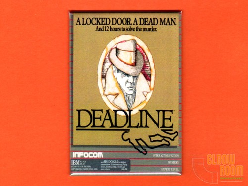 Deadline box art 2x3" fridge/locker magnet Infocom interactive fiction ...