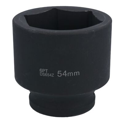 54mm 3/4in Drive Metric Shallow Impact Wheel Nut Socket 6 Sided Single ...