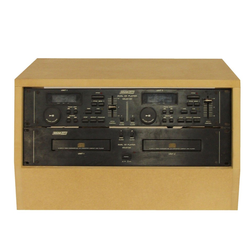 4u 19 inch Angled Desktop Rack Pod - Recording Radio Studio Furniture ...