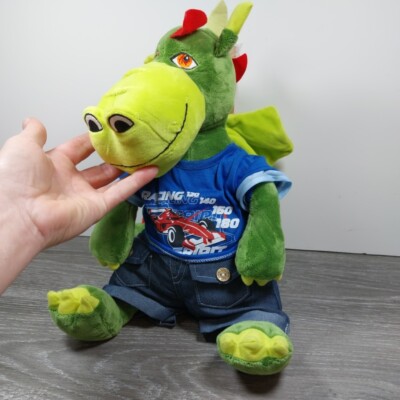Teddy Mountain Green & Red Dragon Plush 13" Stuffed Animal Fantasy Toy ...