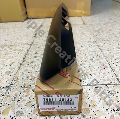 Toyota Genuine 76811-26130 Garnish Back Door Outside 7681126130 OEM | eBay