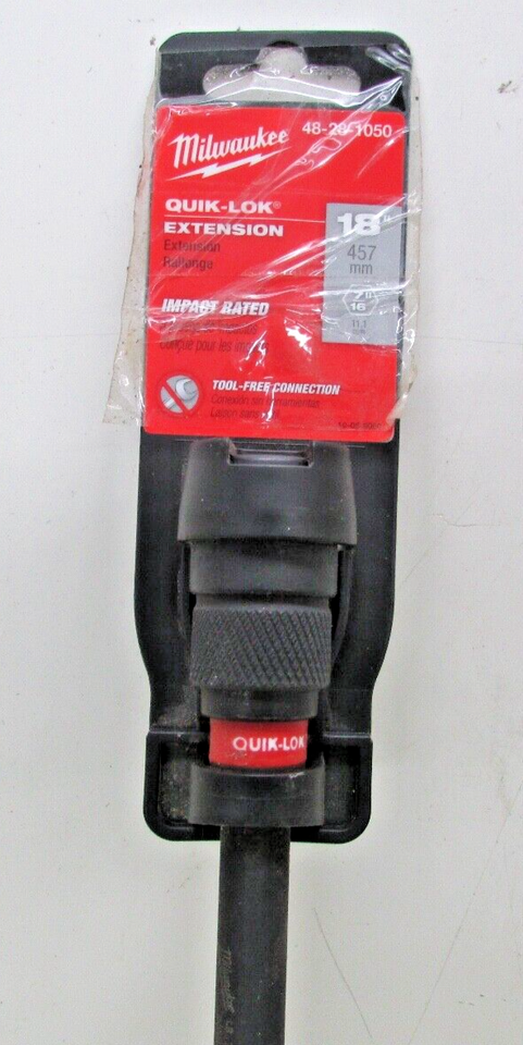 NEW MILWAUKEE Arbor Extension: Hex Arbor Shank, 18" OAL, 7/16" Shank ...