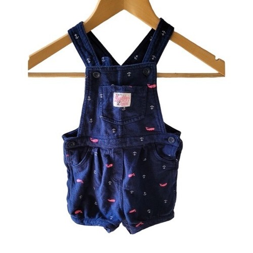 Carter's Navy Knit V Back Romper Whales and Anchors Girls Size 24mos | eBay