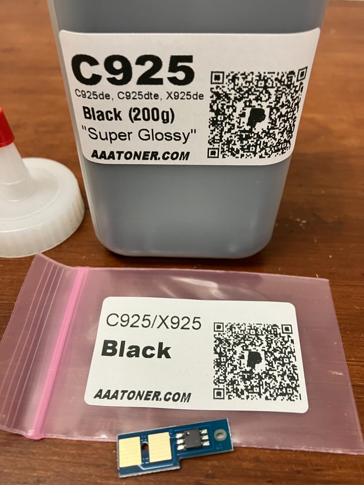 (200g) Black Toner Refill for Lexmark C925, C925de, C925dte, X925de ...