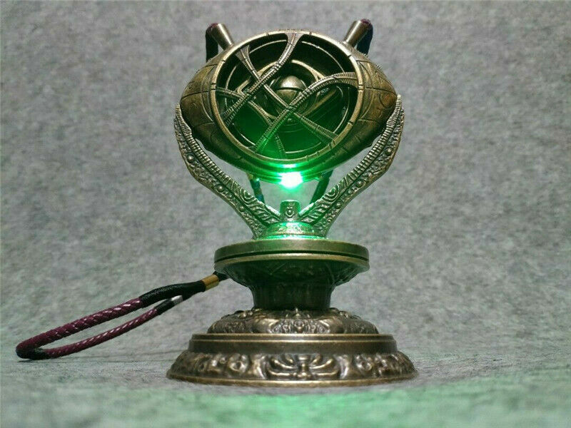 Dr. Strange Eye Of Agamotto On Stand 1:1 Metal LED Light Movie Cosplay ...