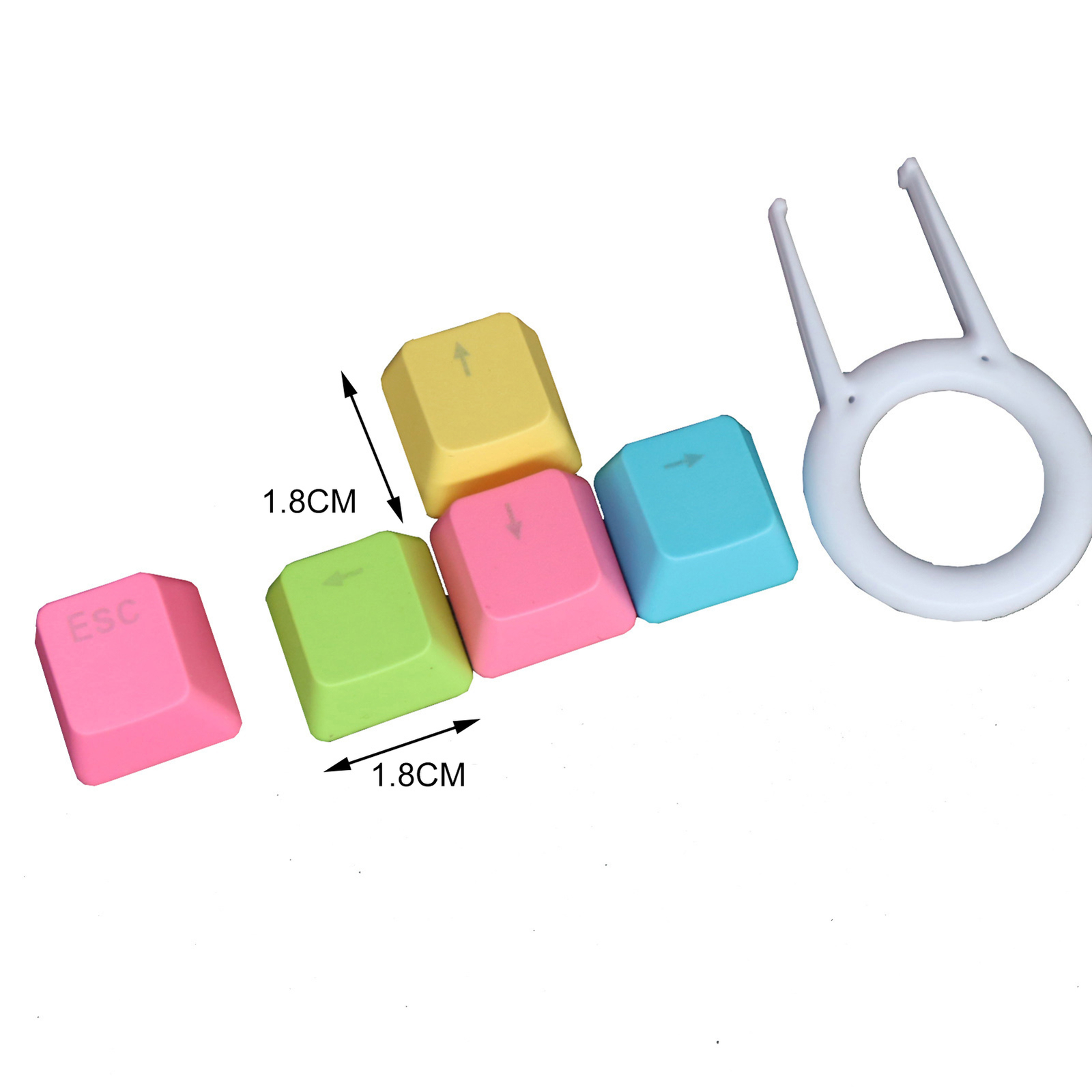 39pcs/set Computer Keyboard Caps Multi-color Replacement Desktop ...