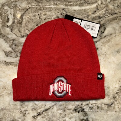 '47 Brand Ohio State Buckeyes Knit Hat Cuffed Beanie NCAA Scarlet OSU ...