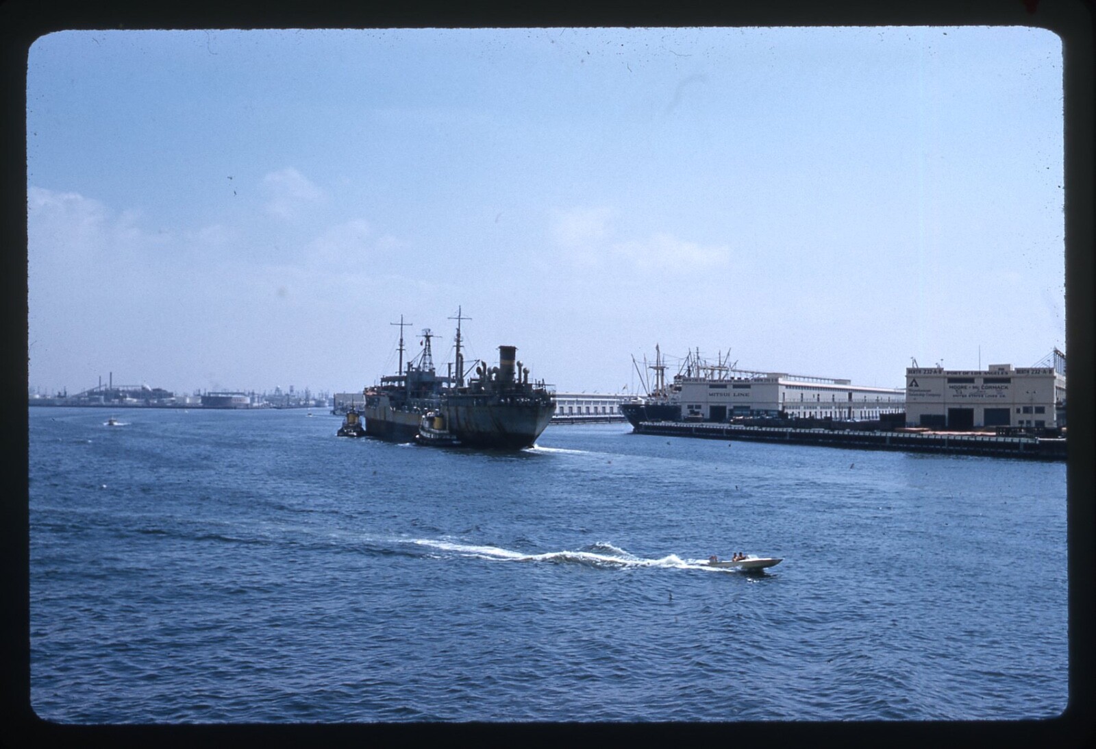 Sl88 Slide 1960's Port of Los Angeles Mitsui Line / Mc Cormack dock ...