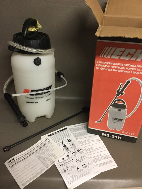 ECHO MS21H 2 Gallon 45 PSI Handheld Sprayer 28 Inch Wand Piston Style ...