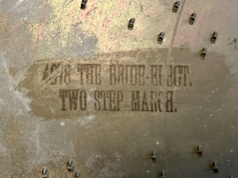 Antique Original CRITERION Music Box Disc 15.75 The Bride Two Step ...