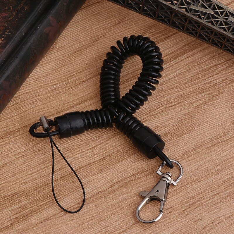 Retractable Rope for Key Bungee Cord Spring Anti-loss Keyring Keychain ...