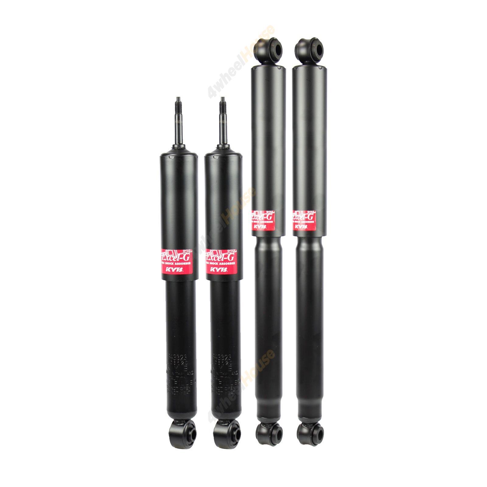 4 x KYB Shock Absorbers Twin Tube Gas-Filled Excel-G Front Rear 343323 ...