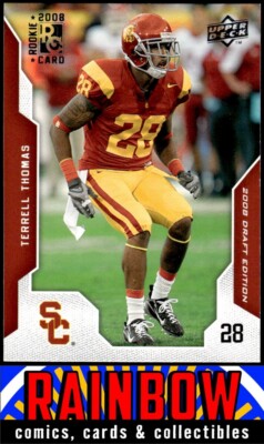 2008 Upper Deck Draft Edition #94 Terrell Thomas USC Trojans | eBay