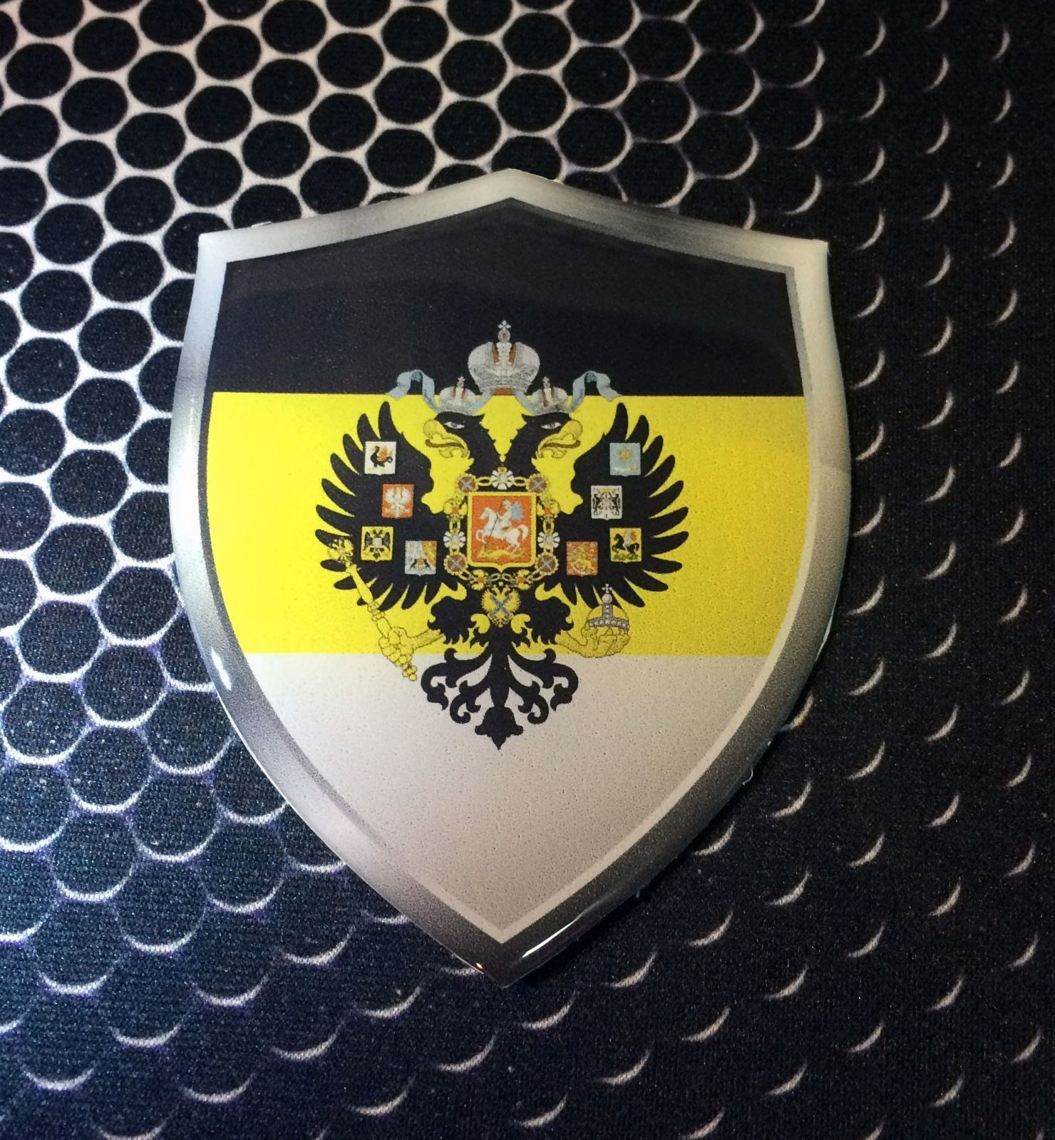 Russia Shield Imperial Flag Proud Domed Decal Emblem Car Sticker 3D 2.4 ...