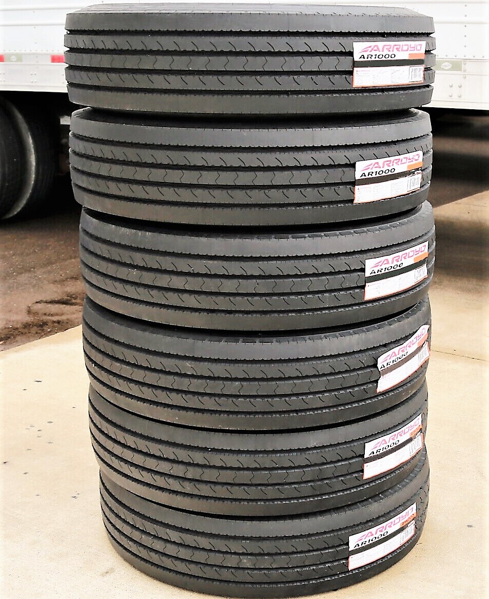 4 Tires Arroyo AR1000 225/70R19.5 Load H 16 Ply Steer M+S All Steel ...