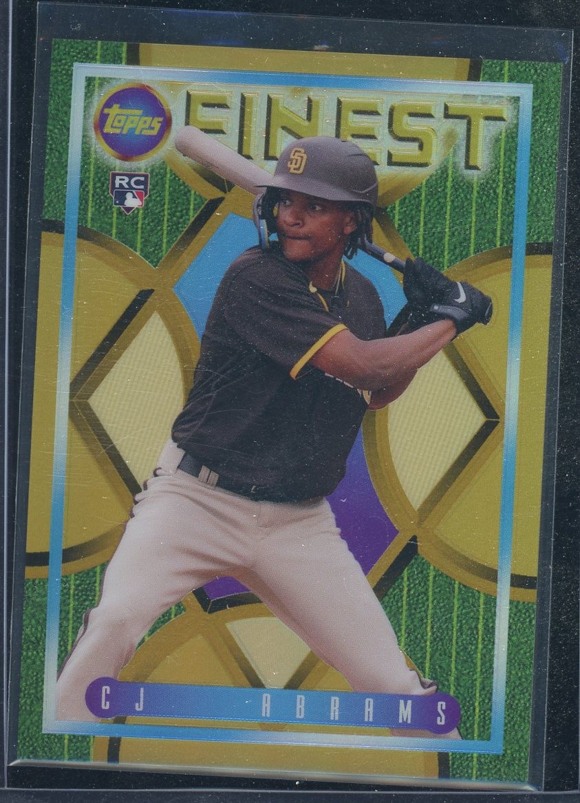 CJ Abrams 2022 Topps Finest Flashbacks #109 Gold Refractor /50 Price ...