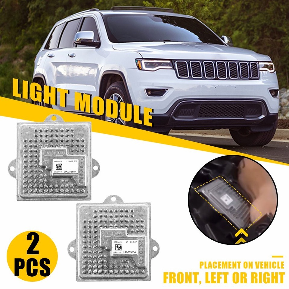 2PC L90035854 For 14-20 Jeep Grand Cherokee Drive Driver Light Module ...