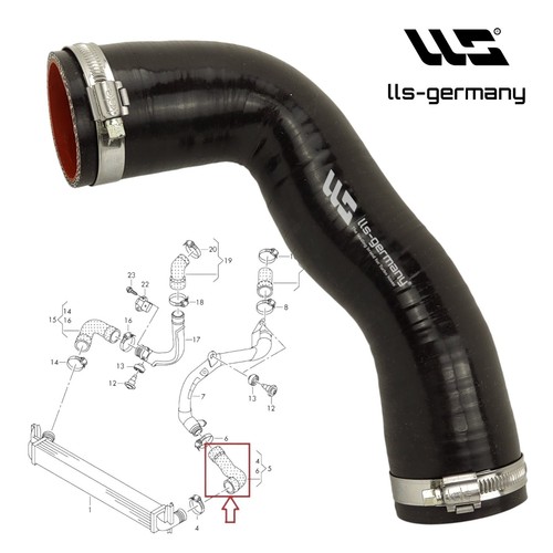 Tuyau Renforcé Pour VW Polo V 1.2 TDI 1.6 TDI 6R0145832E Tuyau De Turbo ...