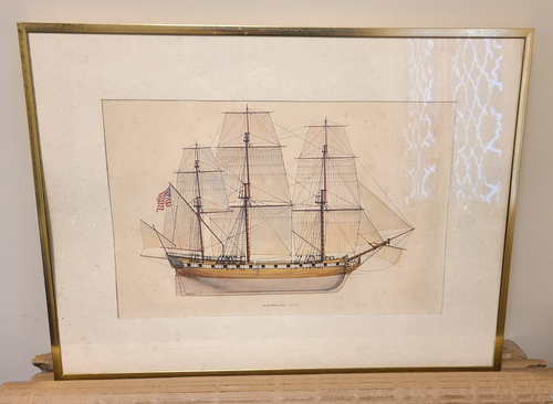 The Raleigh FRIGATE 1776-1778 LITHOGRAPH authorized by continental ...