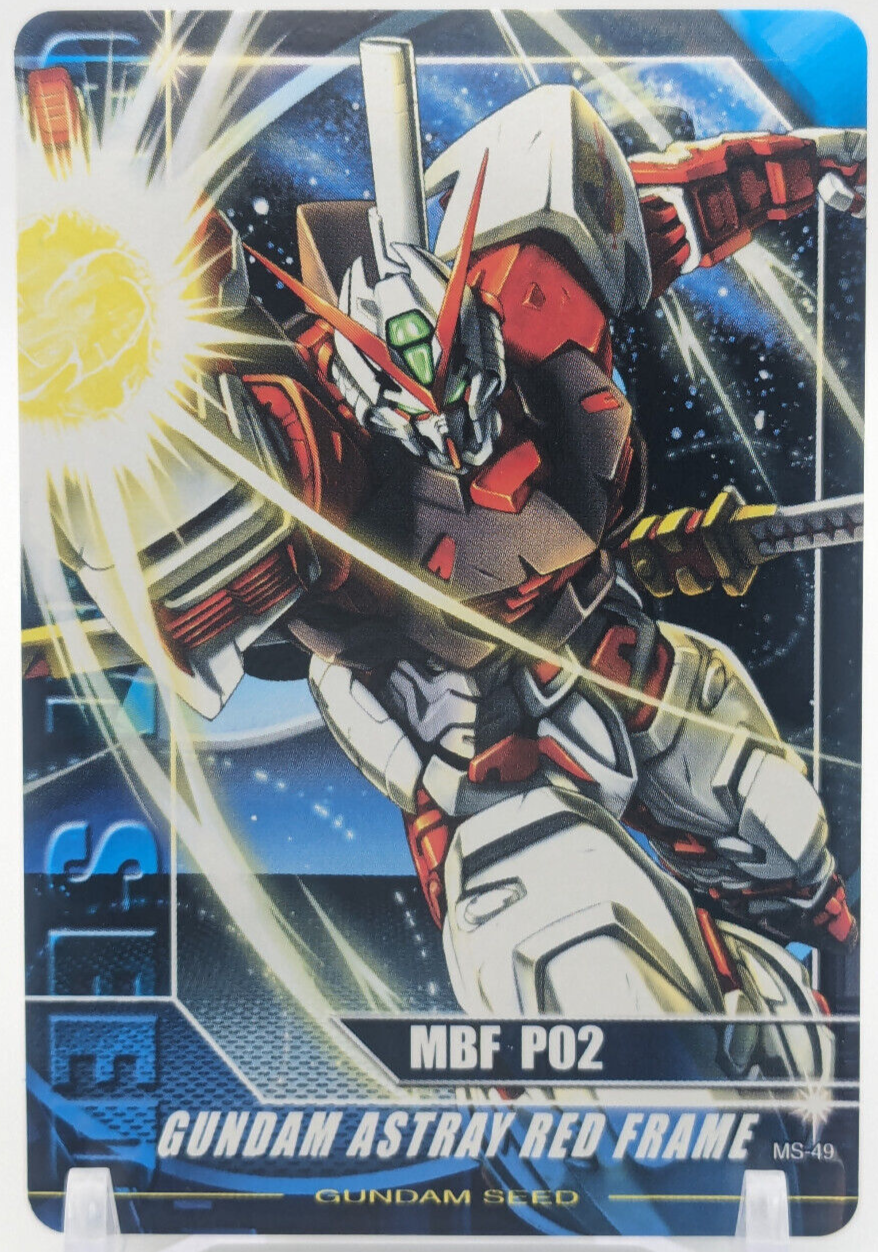 Gundam Astray Red Frame MBF-P02 MS-49 GUNDAM SEED Carddass Card 2003 ...