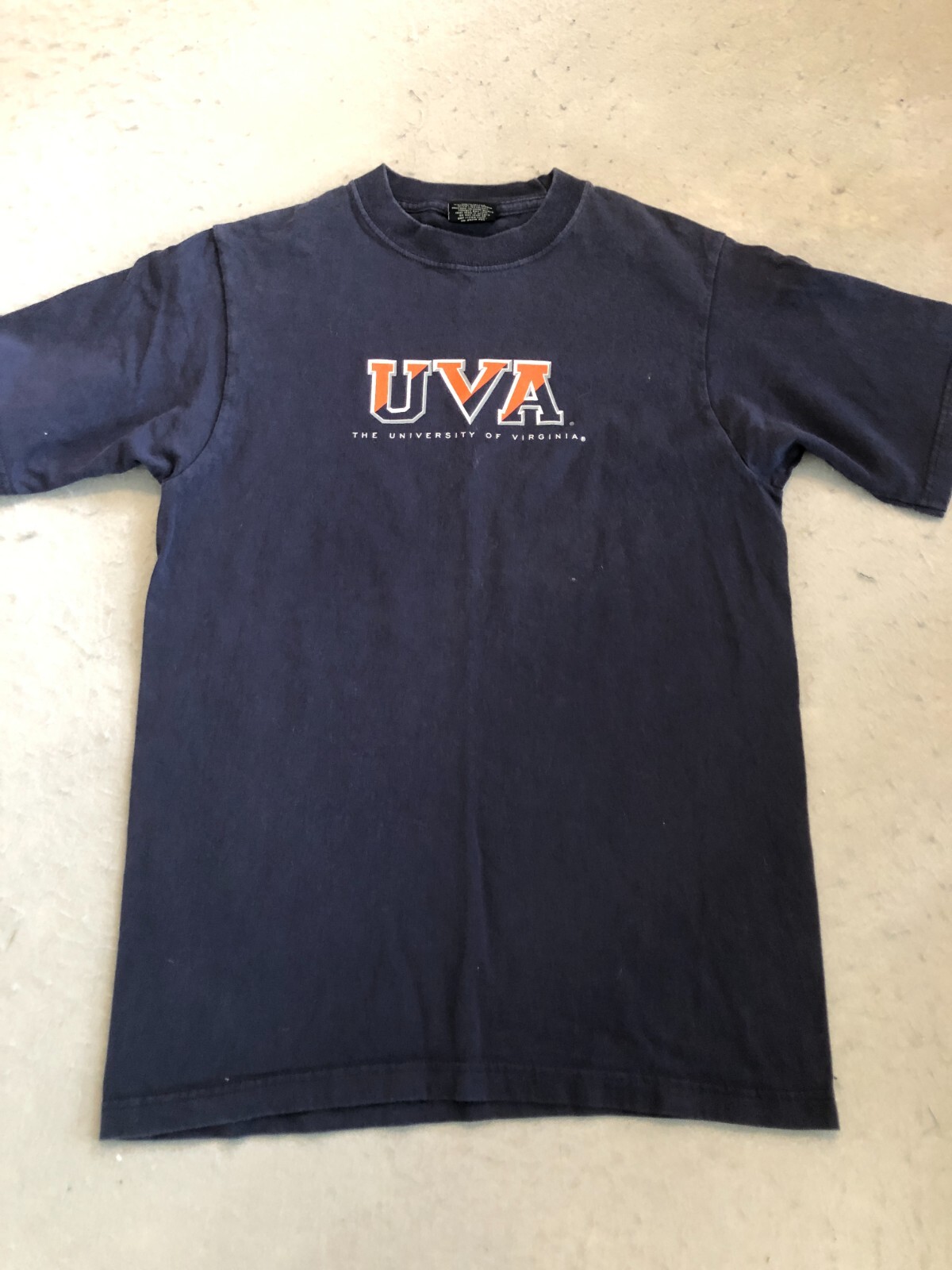 University of Virginia Shirt UVA Adult Small Navy Blue Cotton Tee | eBay