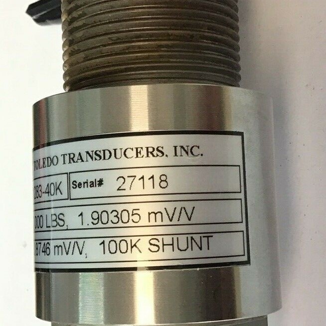 TOLEDO TRANSDUCERS SS1283-40K 40,000LBS CAPACITY 100K SHUNT | eBay