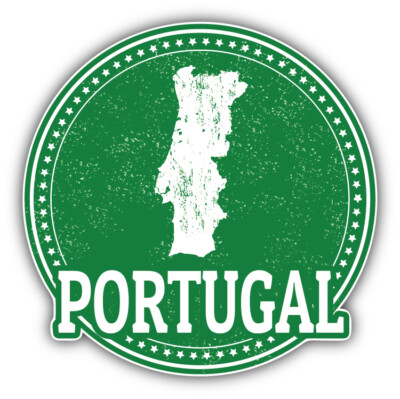 Portugal Map Grunge Stamp Car Bumper Sticker Decal | eBay