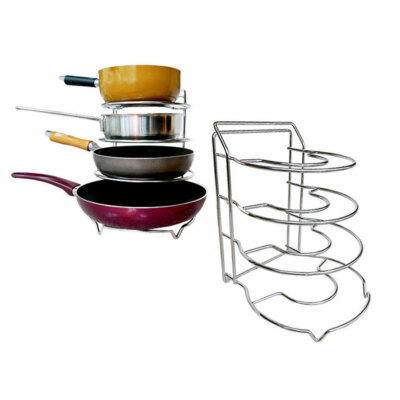 [MJ WIRE Co] INOKHA Frying Pan Stand 4 Tier | eBay