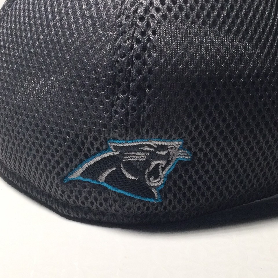 Carolina Panthers Hat Official NFL Licensed New Era Grey Black Flex Fit ...