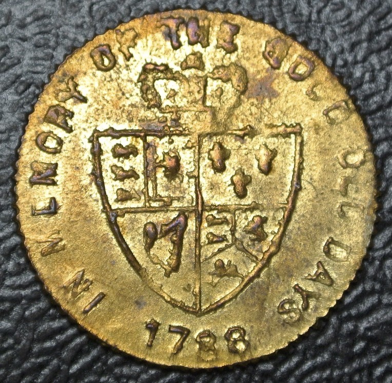 1788 GREAT BRITIAN COUNTER TOKEN - SPADE HALF GUINEA IMITATION - George ...