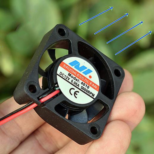 Micro 40mmX10mm Brushless Cooling Fan DC 12V-24V 2-Pin Strong Wind DIY ...