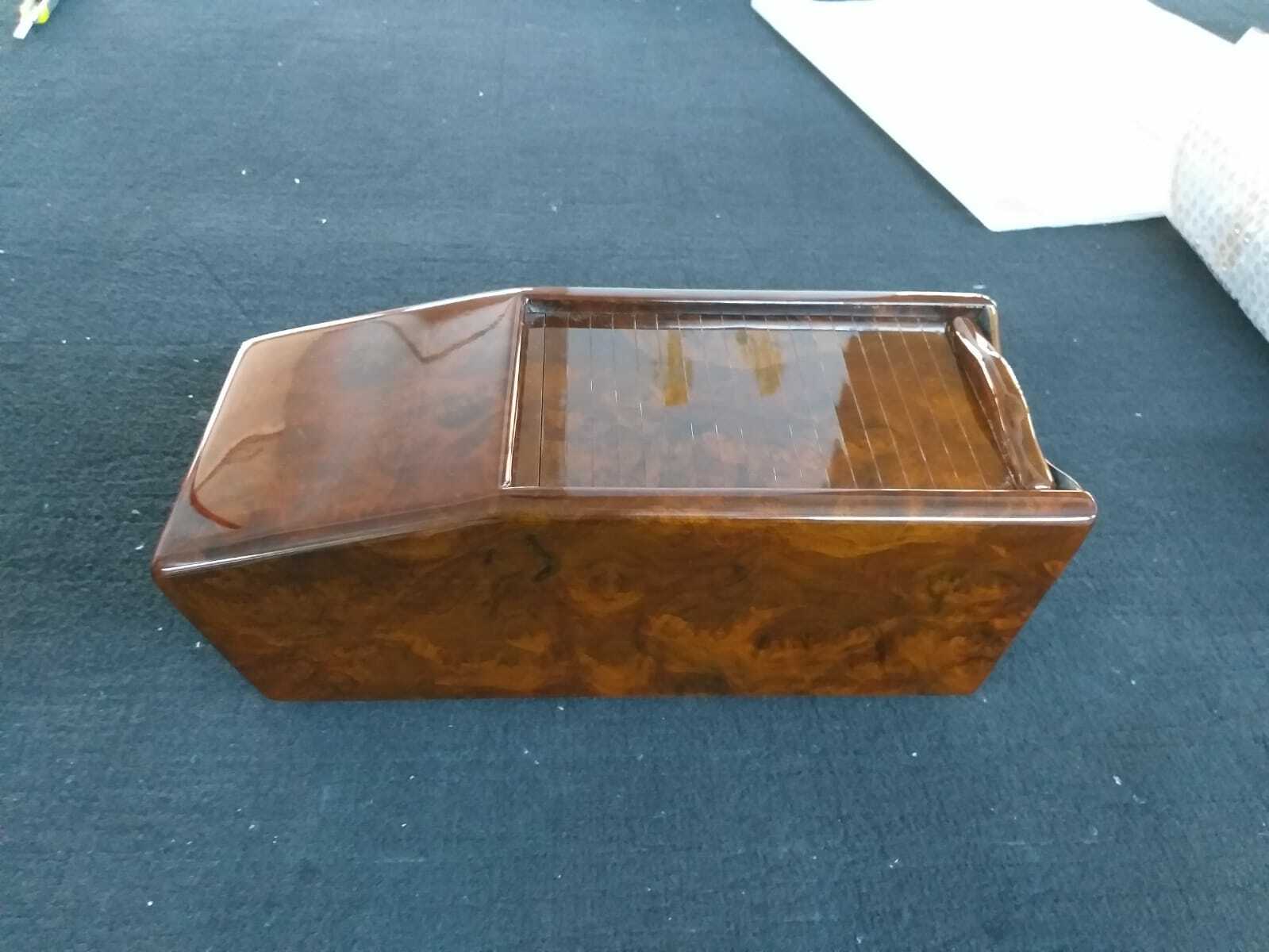 MERCEDES S Class W126 SEL Console Cassette STORAGE BOX Insert Center ...