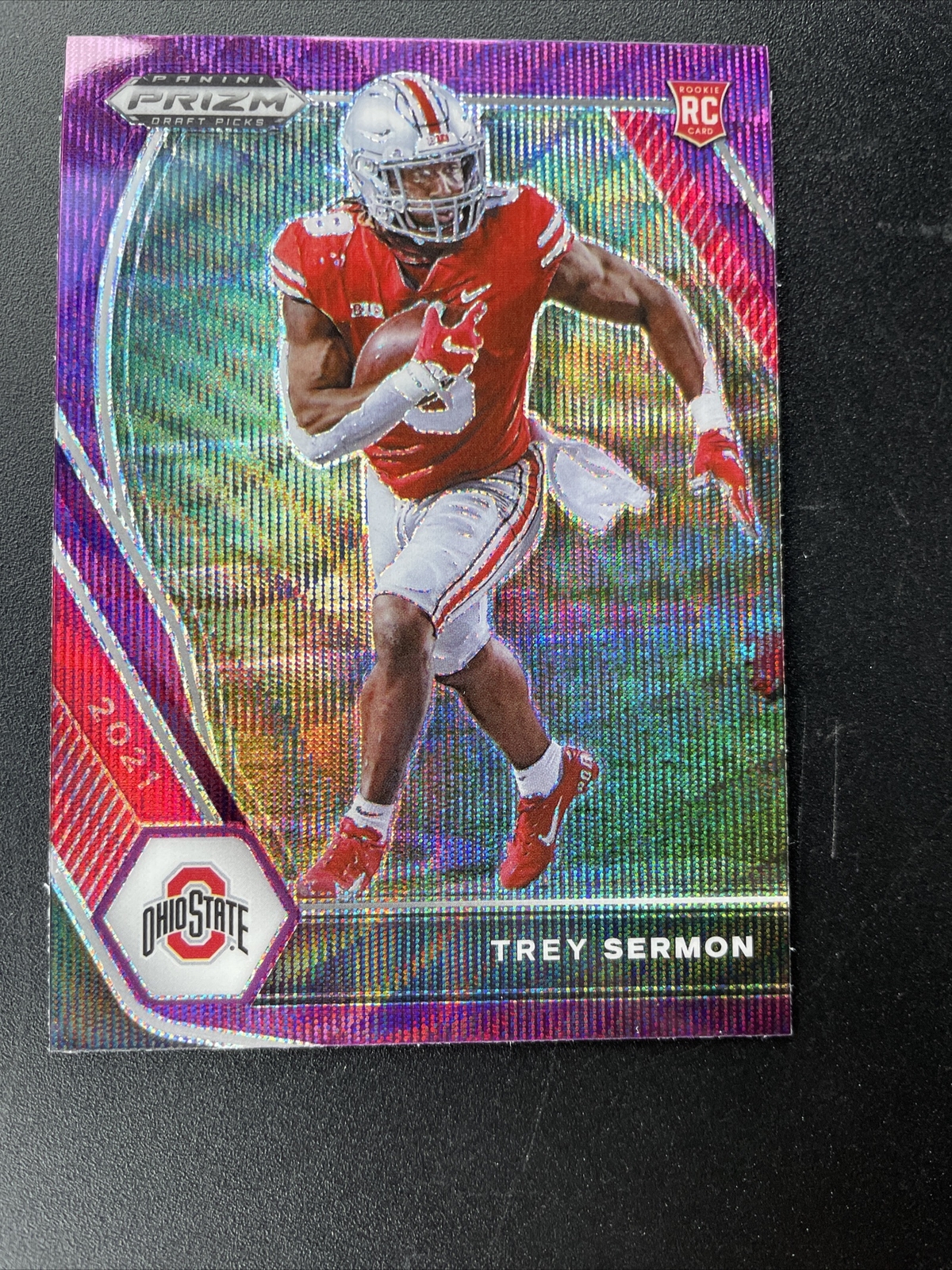 TREY SERMON 2021 Panini Prizm Draft Picks Purple Wave #159 ROOKIE Card ...