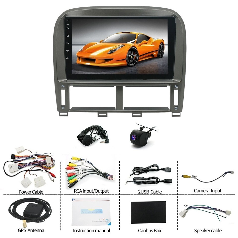 FOR LEXUS LS430 XF30 LS 430 2000-2006 GPS CARPLAY FM STEREO ANDROID 13 ...