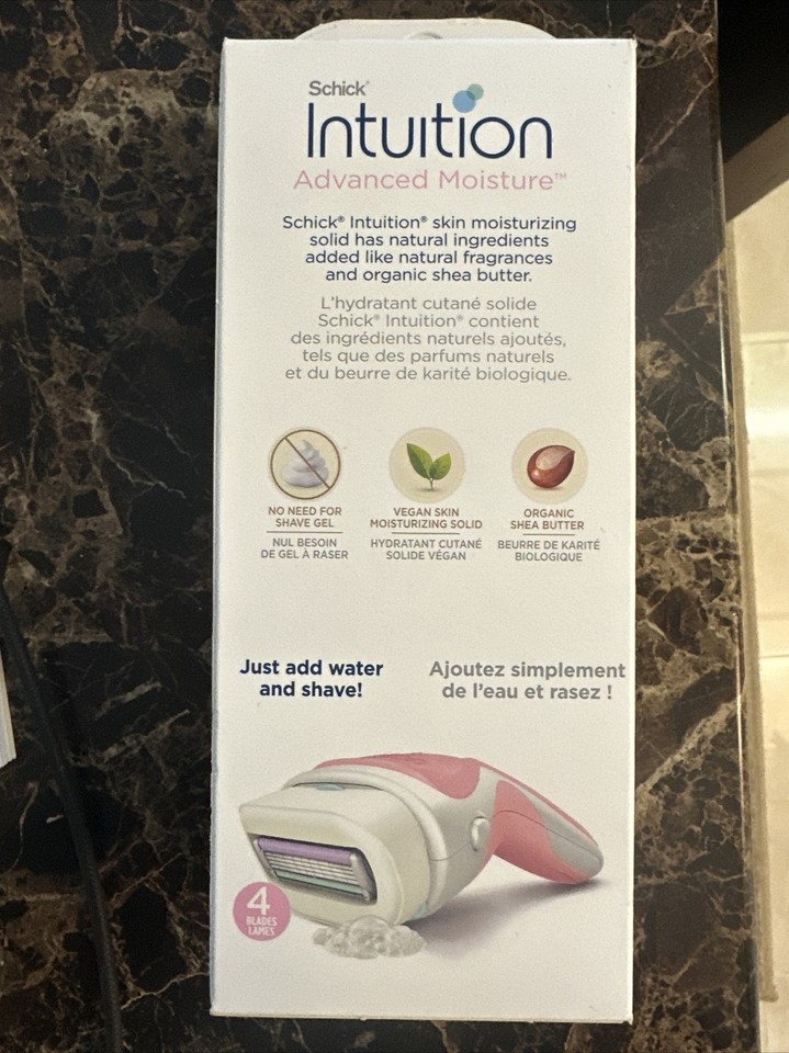 Schick Intuition Advanced Moisture, Organic Shea Butter Razor + 2 ...