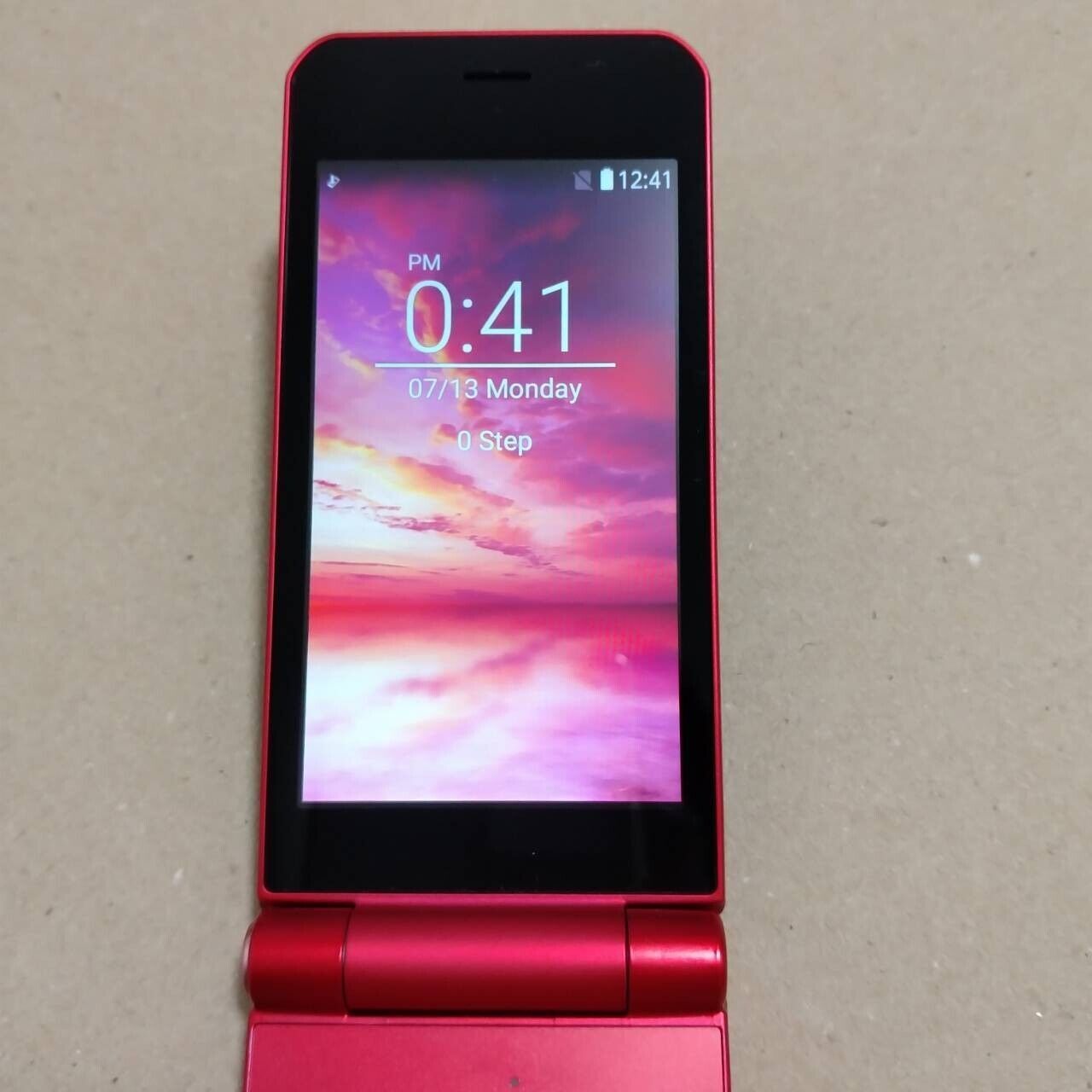 Fujitsu arrows Keitai F-03L Docomo SIM unlocked Red Android flip phone ...