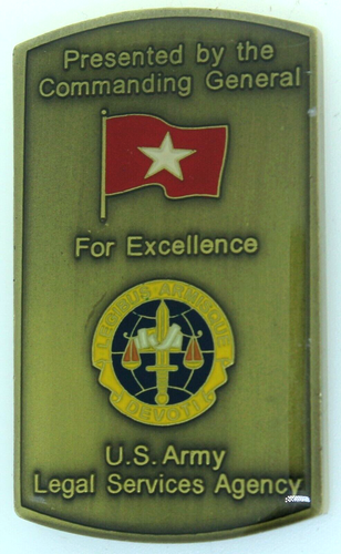 US Army Legal Services Agency Commanding General Challenge Coin GH | eBay