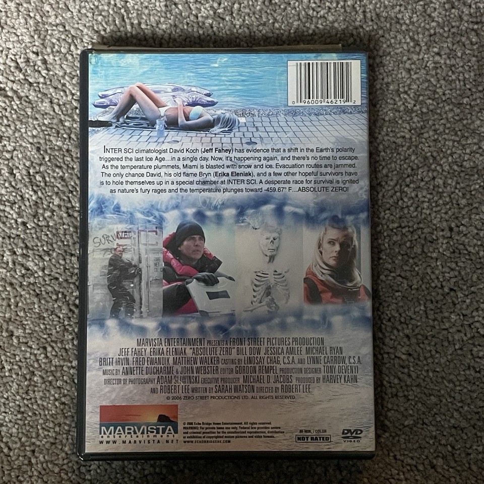 Absolute Zero (DVD, 2006) Widescreen Jeff Fahey Erika Eleniak Like New ...