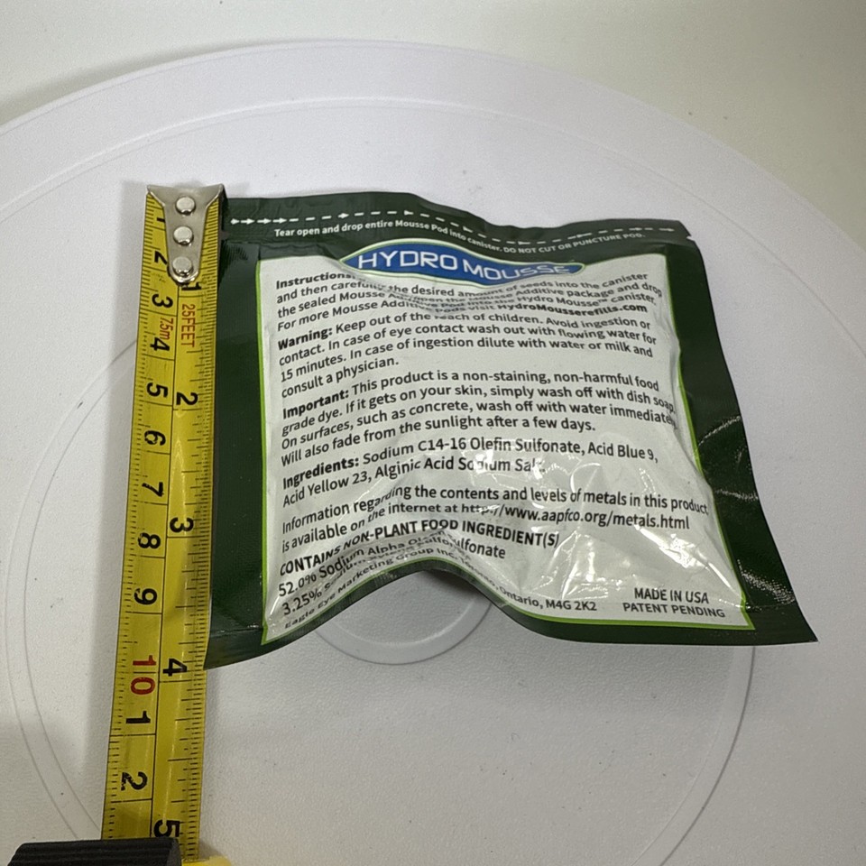 Hydro Mousse Seed Coating Formula Mousse Additive 20g | eBay