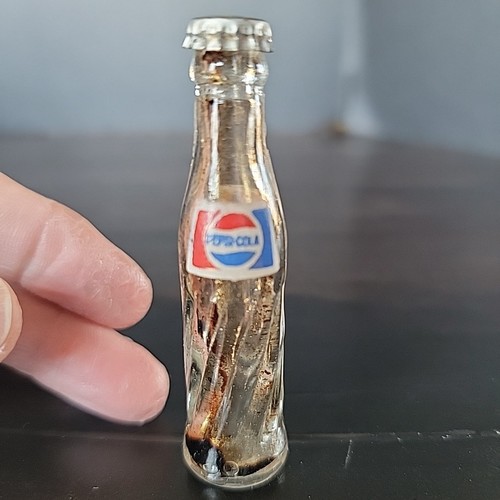 Vintage Pepsi cola 3" Miniature tiny soda pop promotional Advertising ...